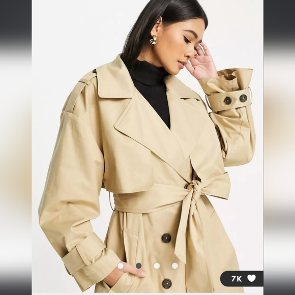 ASOS | Jackets & Coats | Nwt Asos Trench Coat With Tie | Poshmark